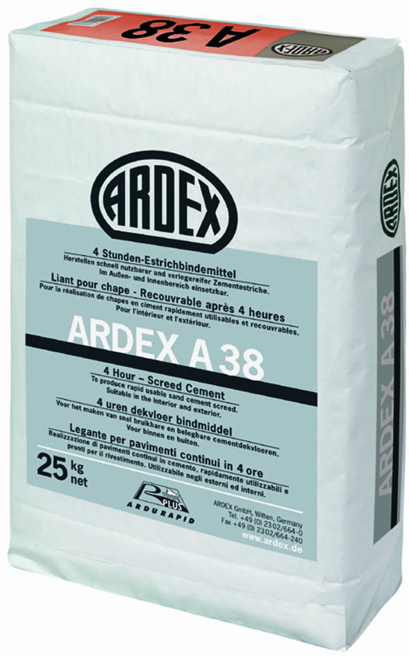 Yüksek Mukavemetli Şap Çimentosu ARDEX A 38 – ARDEX Türkiye