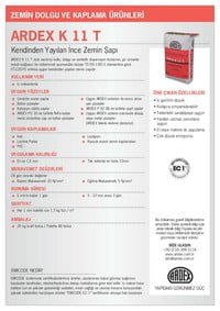 Kısa Bilgi Föyleri – ARDEX Türkiye