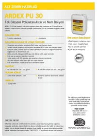 Kısa Bilgi Föyleri – ARDEX Türkiye